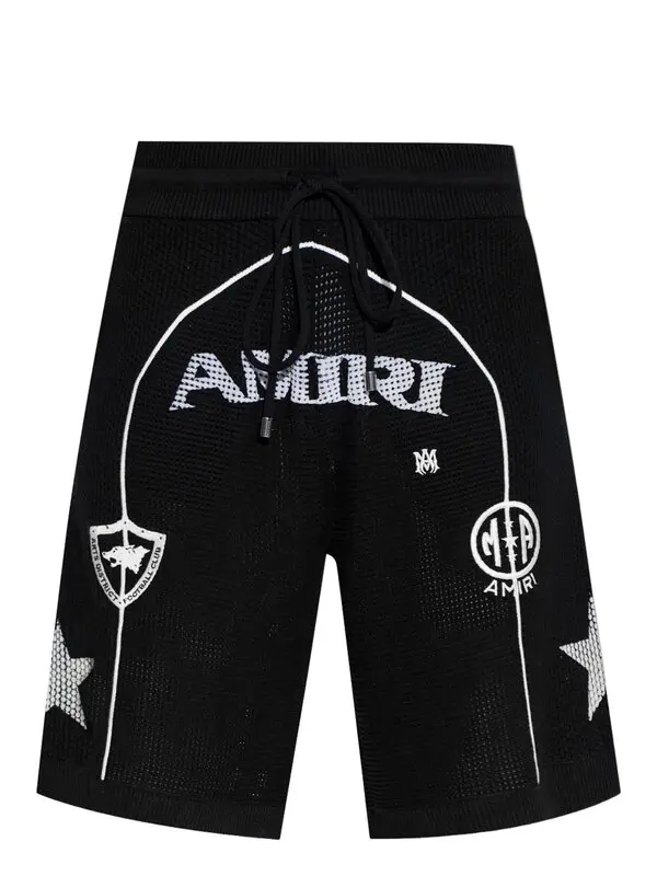 Amiri Logo Shorts - Black