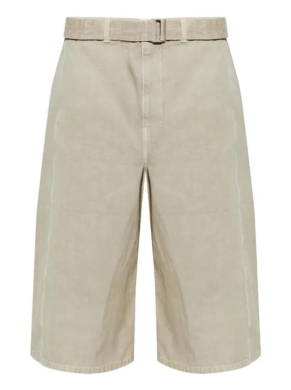 LEMAIRE Belted Shorts - Beige