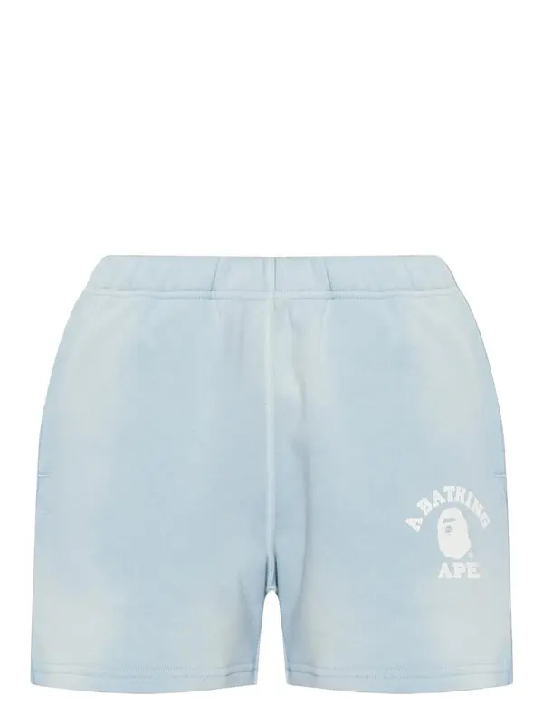 A BATHING APE Shorts With Logo - Light Blue