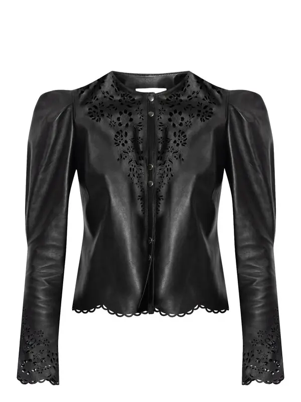 Isabel Marant Leather Shirt - Black