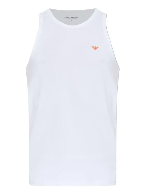 Emporio Armani Cotton Sleeveless T-shirt - White