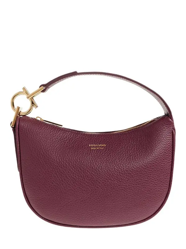 FERRAGAMO Leather Handbag - Burgundy