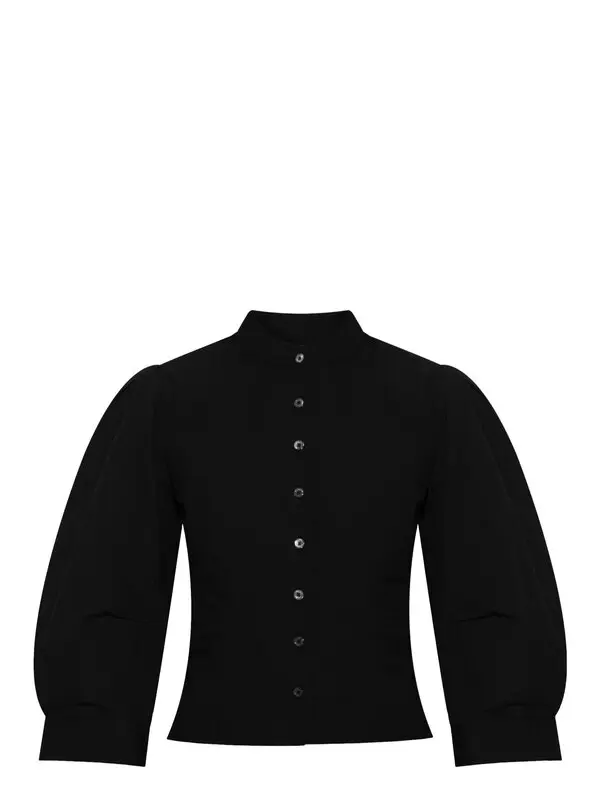 ALLSAINTS Maud Organic Cotton Shirt - Black