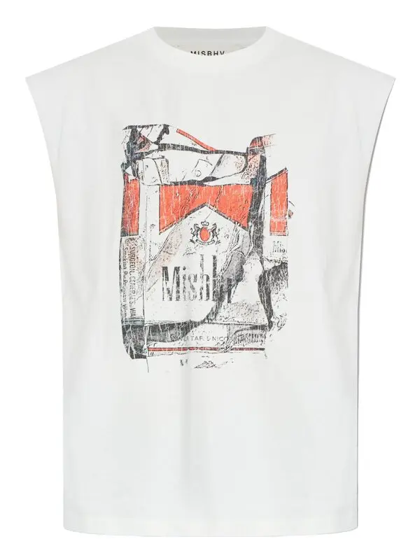 MISBHV Sleeveless Top - White