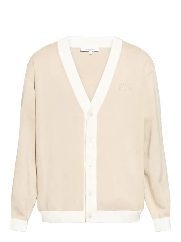 Maison Kitsuné Logo Cardigan - Cream