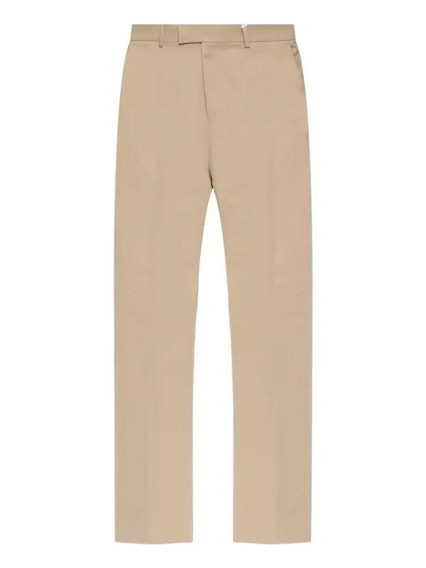 FERRAGAMO Cotton And Cashmere Trousers - Beige