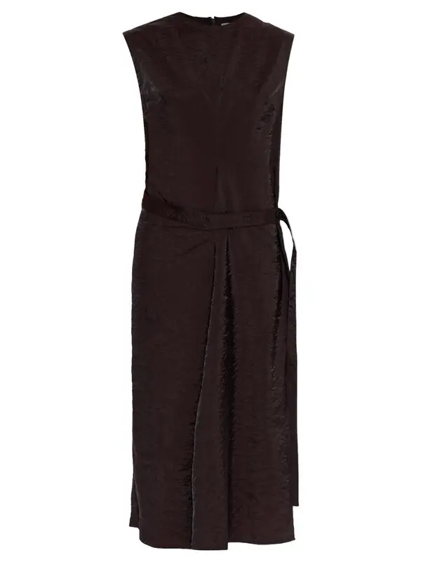 Studio Nicholson Verve Textured Dress - Brown