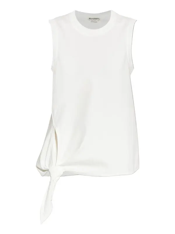 JW Anderson Top With Decorative Side Tie - White