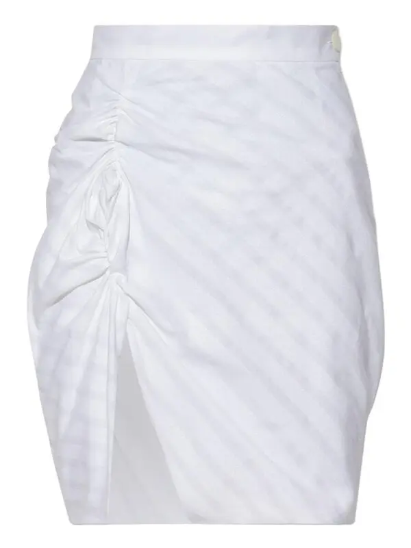 VIVIENNE WESTWOOD Skirt With Decorative Draping - White