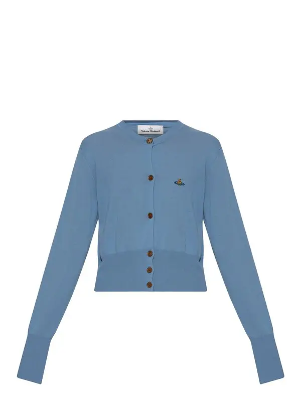 VIVIENNE WESTWOOD Logo Cardigan - Blue