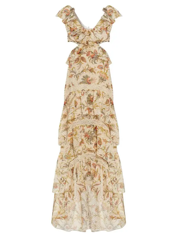 Etro Silk Ruffled Dress - Multicolour