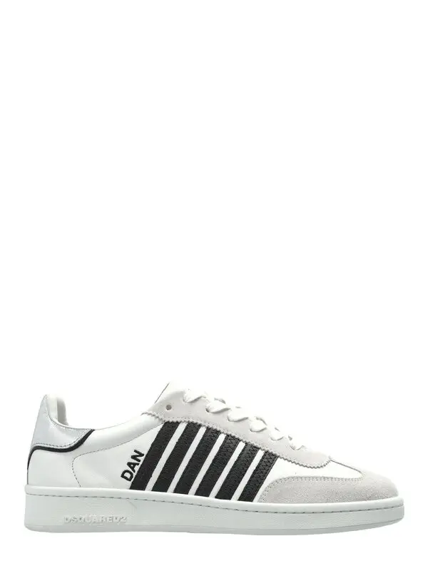 Dsquared2 Boxer Leather Sneakers - Cream