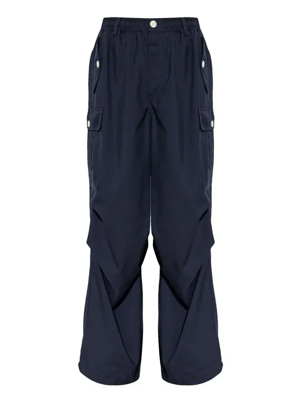 Marni Wool Cargo Trousers - Navy Blue