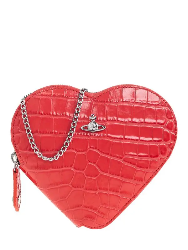 VIVIENNE WESTWOOD Heart Shoulder Bag - Red