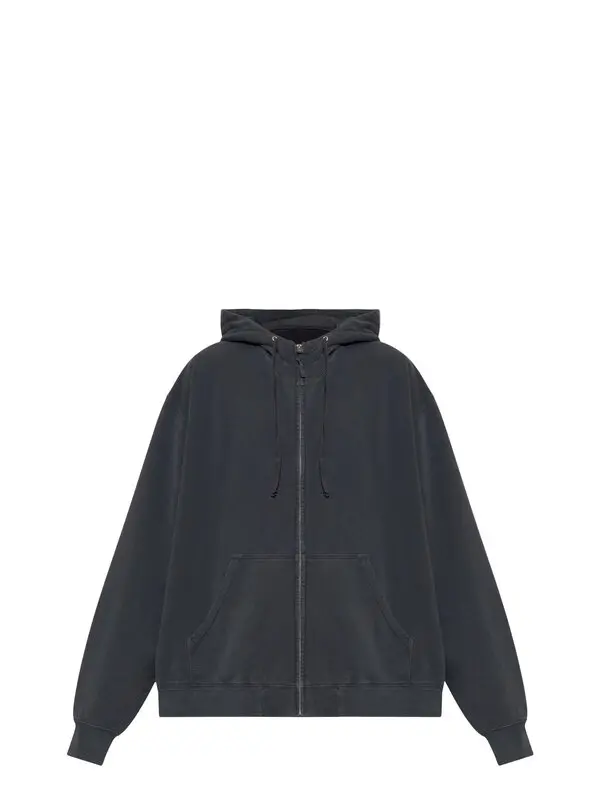 MAISON MARGIELA Oversized Zip-up Sweatshirt - Grey