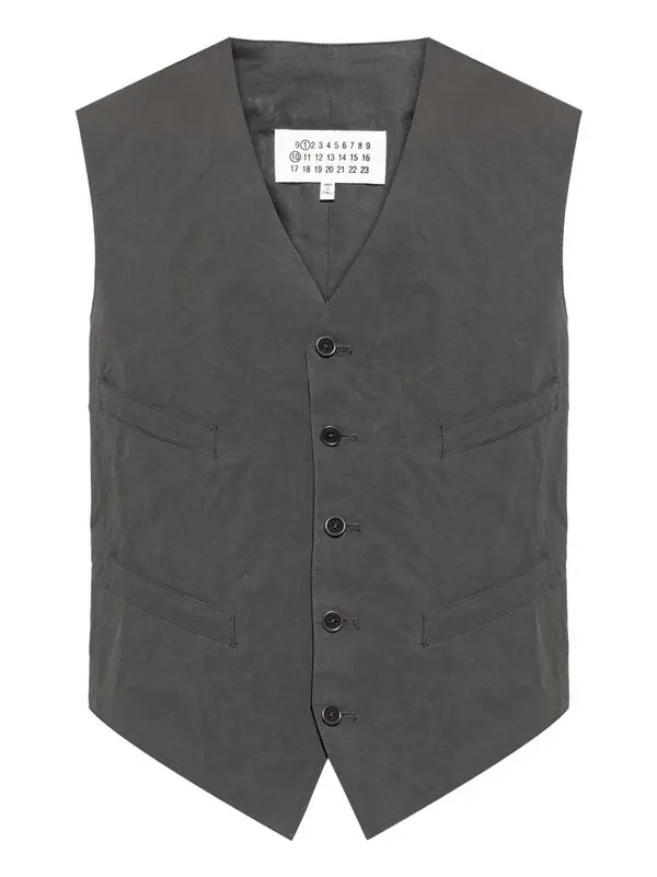 MAISON MARGIELA Vest With Pockets - Grey