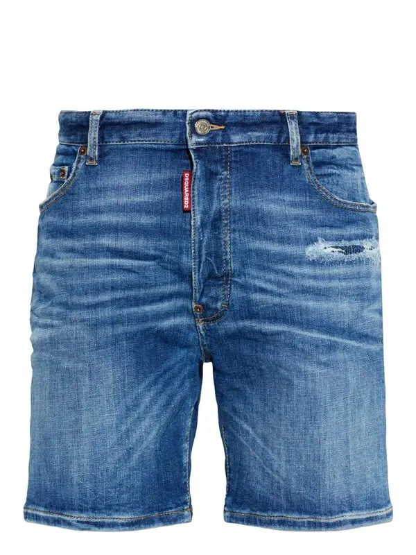 Dsquared2 Denim 'marine' Shorts - Navy Blue
