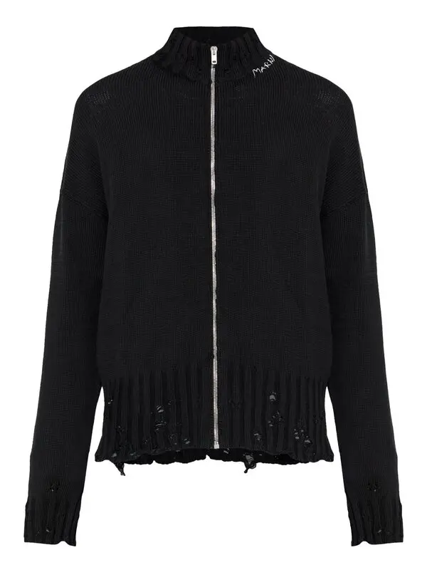 Marni Logo Cardigan - Black