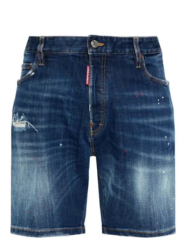 Dsquared2 Denim Shorts - Navy Blue