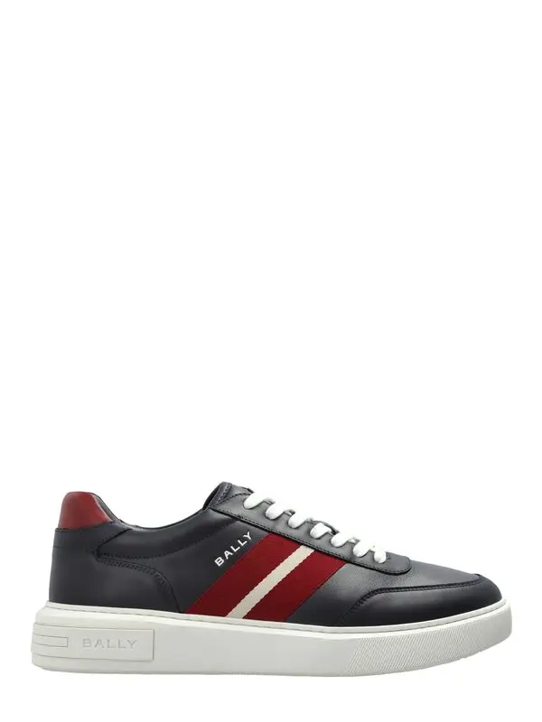 Bally Lift Leather Low-top Sneakers - Navy Blue