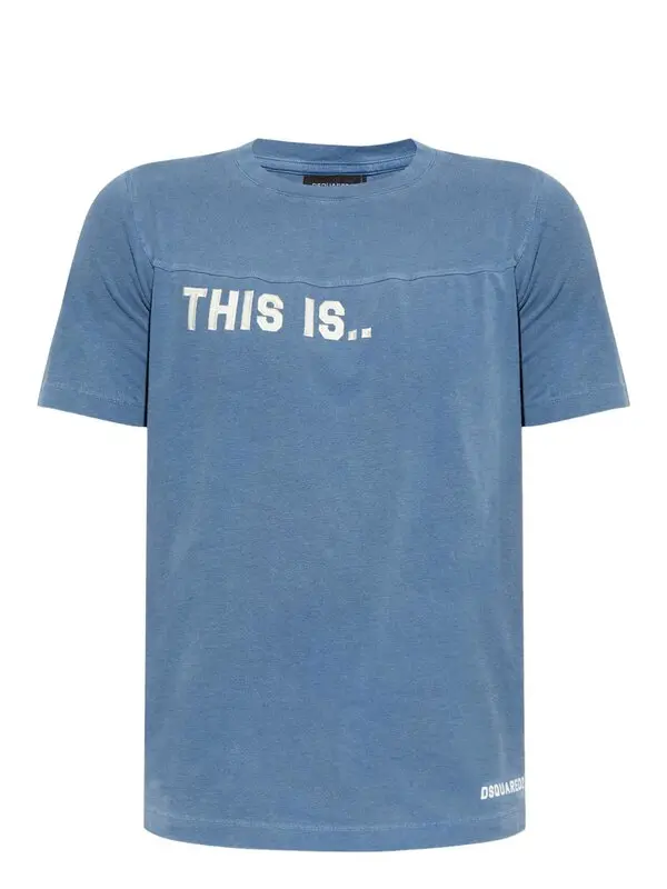 Dsquared2 T-shirt With Logo - Blue