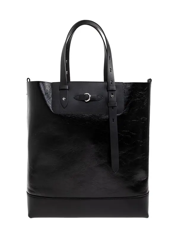 MAISON MARGIELA Leather Shopper Bag - Black