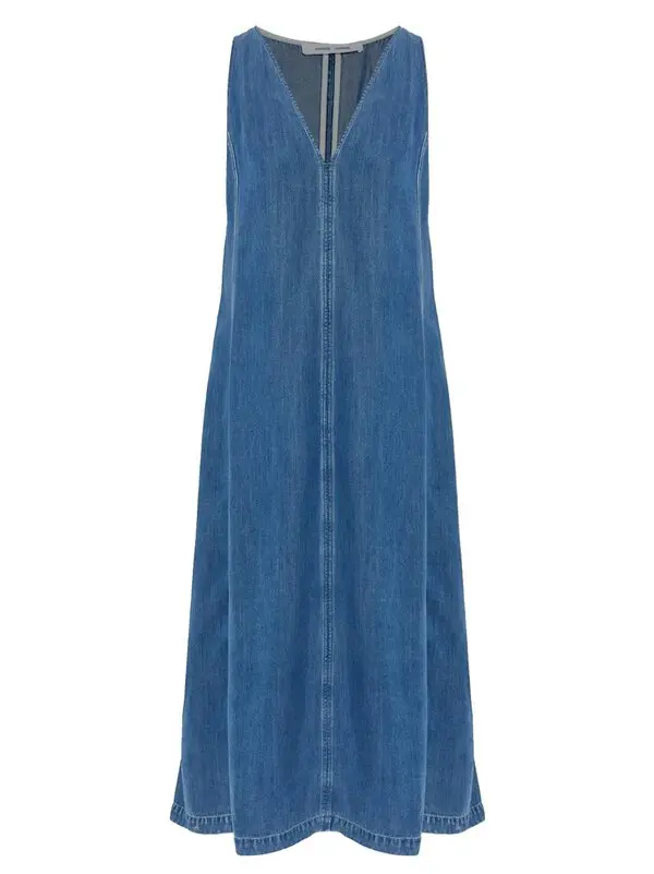 SAMSØE SAMSØE Saskylar Denim Midi Dress - Blue