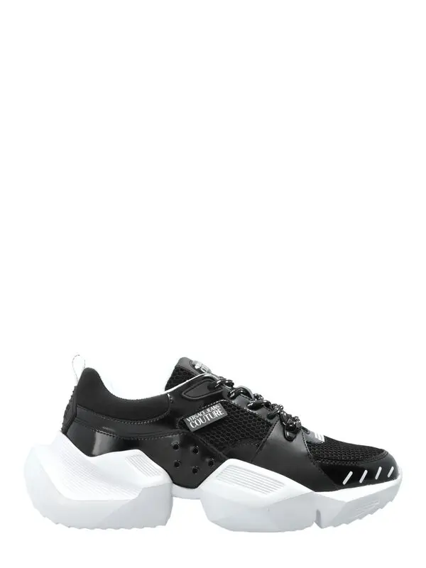 Versace Logo Sneakers - Black