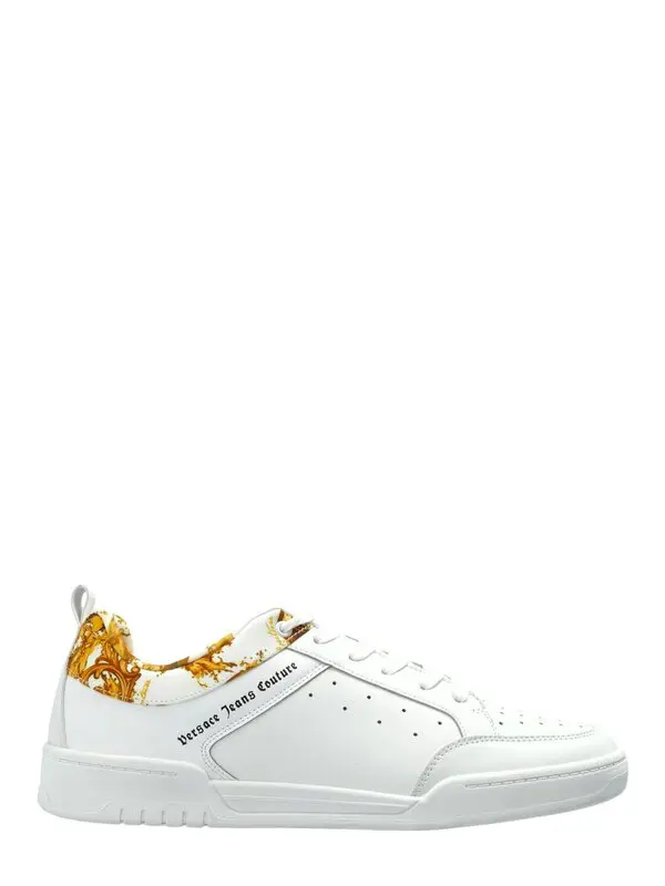 Versace Barocco Print Sneakers - White