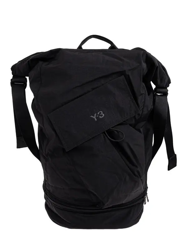 Y3 Logo Backpack - Black