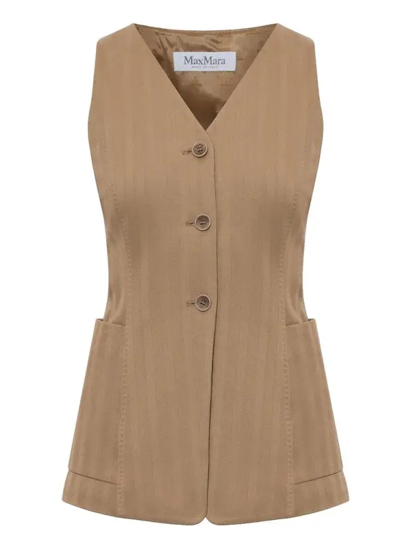 Max Mara Falla Vest - Beige