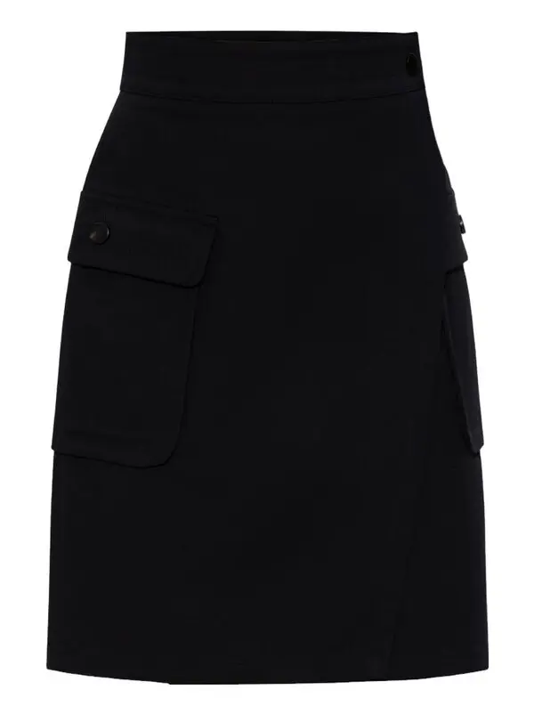 Max Mara A-line Skirt With Patch Pockets - Black