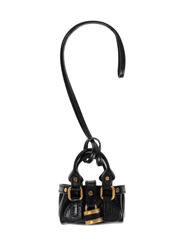 Chloé Mini Paddington Keyring - Black