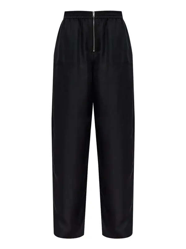 Alexander Wang Silk Wide-leg Trousers - Black
