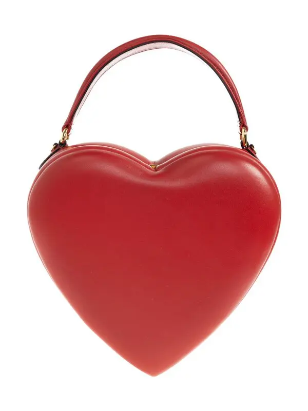 Moschino Heart Motif Handbag - Red