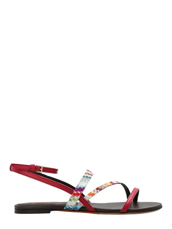 Missoni Lurex Thread Flat Sandals - Multicolour