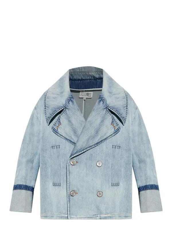 MAISON MARGIELA Double-breasted Denim Jacket - Blue