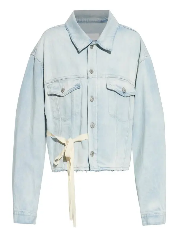 MAISON MARGIELA Raw Edge Denim Jacket - Blue