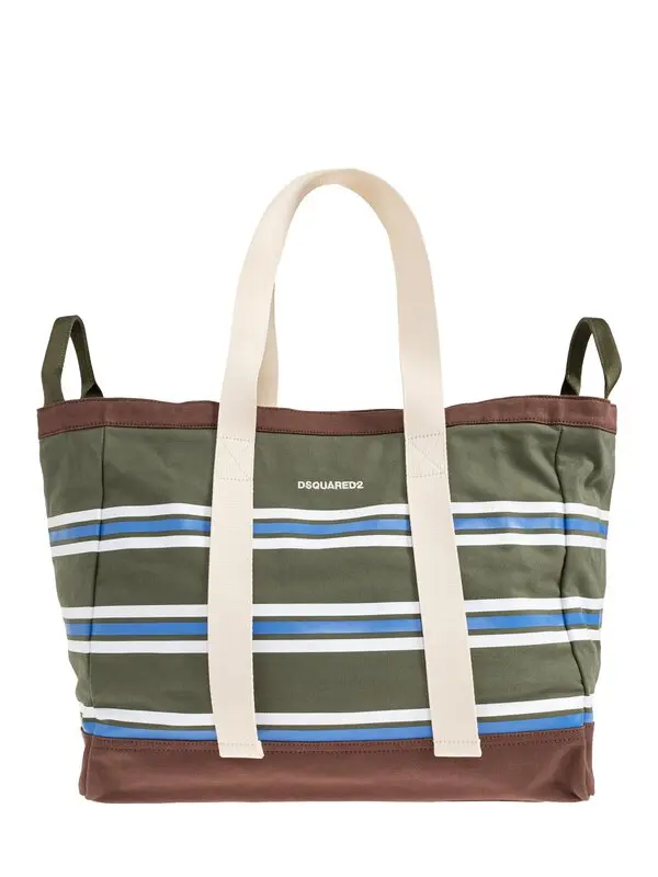 Dsquared2 Striped Pattern Shopper - Green