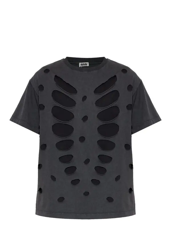 AVAVAV T-shirt With ‘vintage’ Effect - Black
