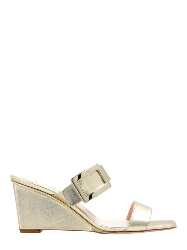 ROGER VIVIER Wedge Sandals - Gold