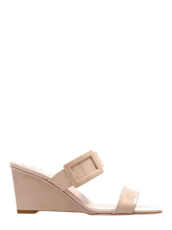 ROGER VIVIER Belle Wedge Sandals - Beige