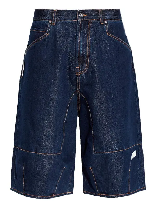 PDF Denim Bermuda Shorts - Navy Blue