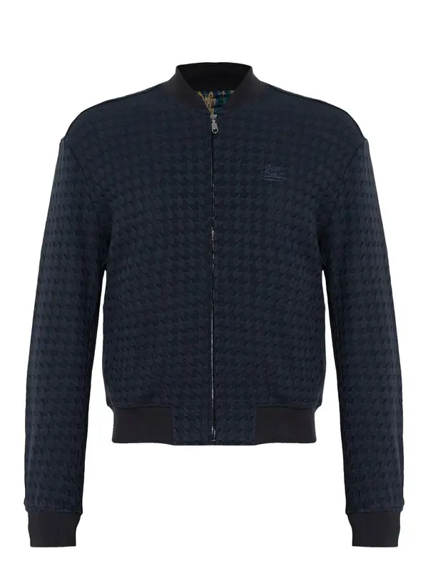 Etro Jacket With Pockets - Navy Blue