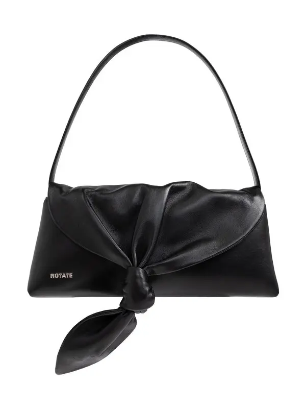 ROTATE BY BIRGER CHRISTENSEN Leather Shoulder Bag - Black