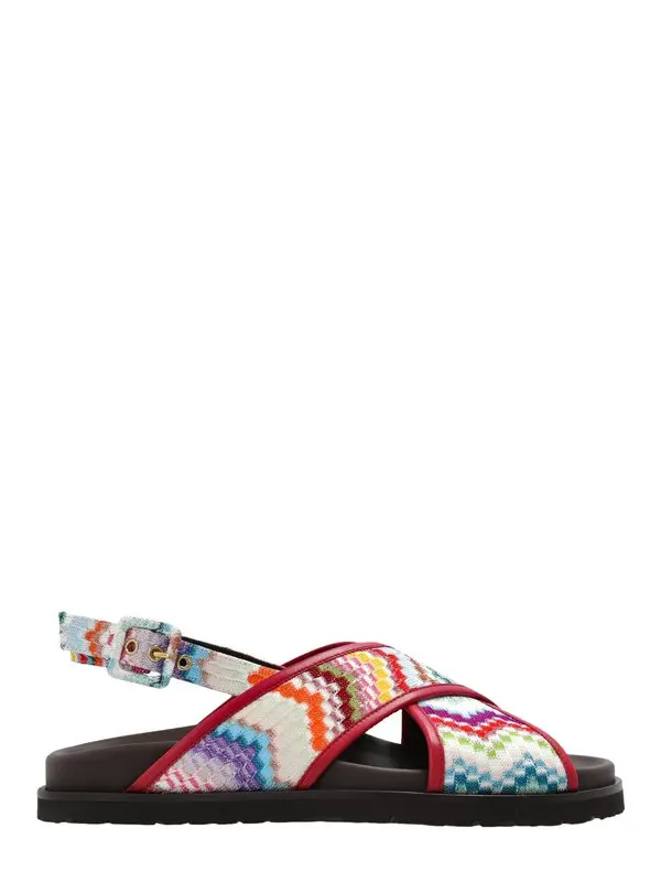 Missoni Patterned Criss-cross Sandals - Multicolour