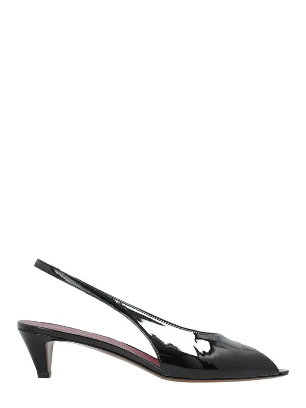 NEOUS Heeled Slingback Sandals - Black
