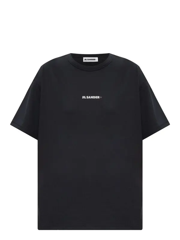JIL SANDER T-shirt With Printed Logo - Black