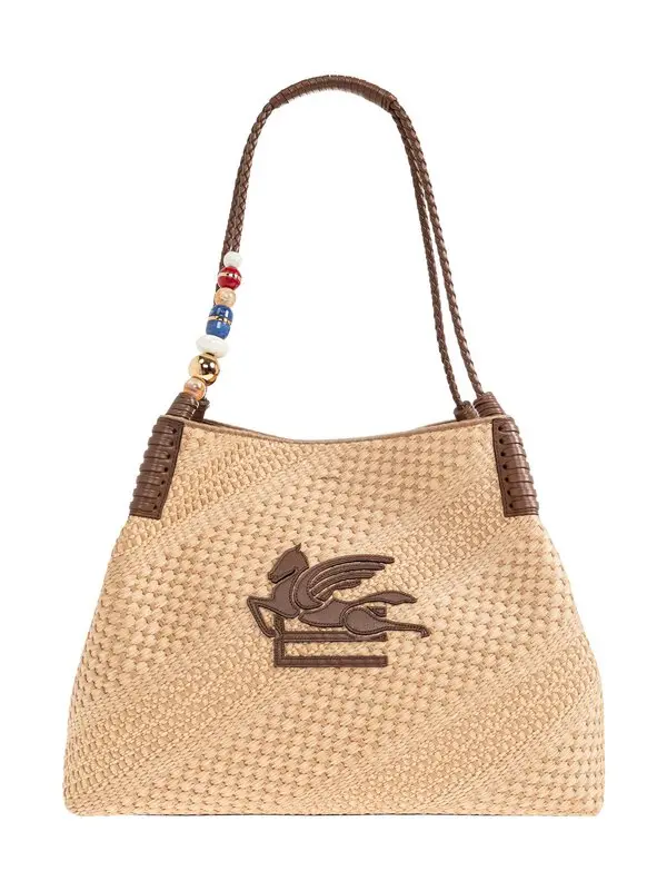 Etro Libra Large Shoulder Bag - Beige
