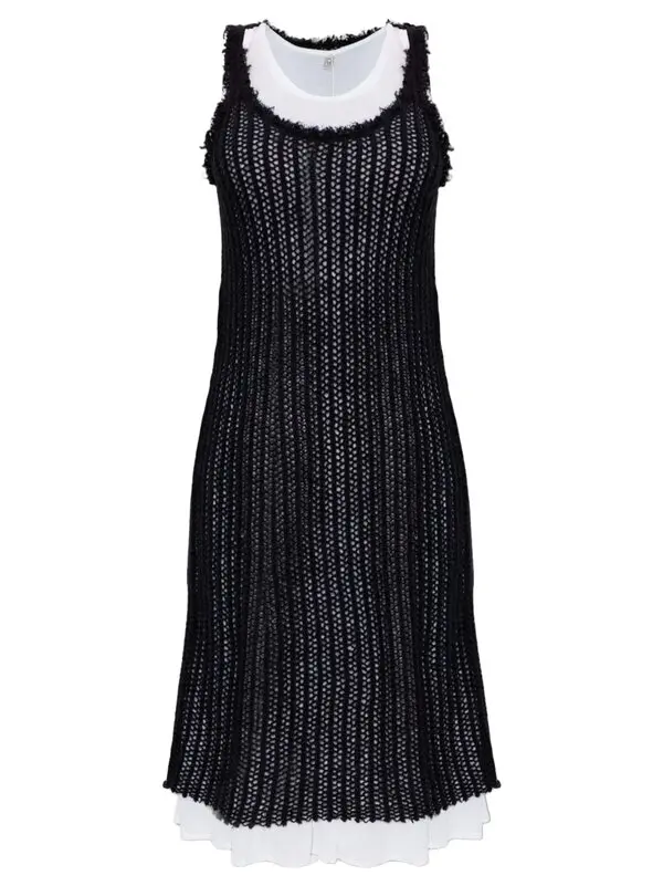 TOTEME Sleeveless Double-layer Dress - Black